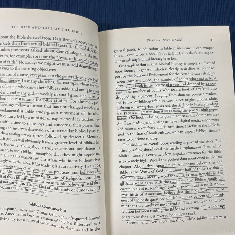 The Rise and Fall of the Bible by Timothy Beal