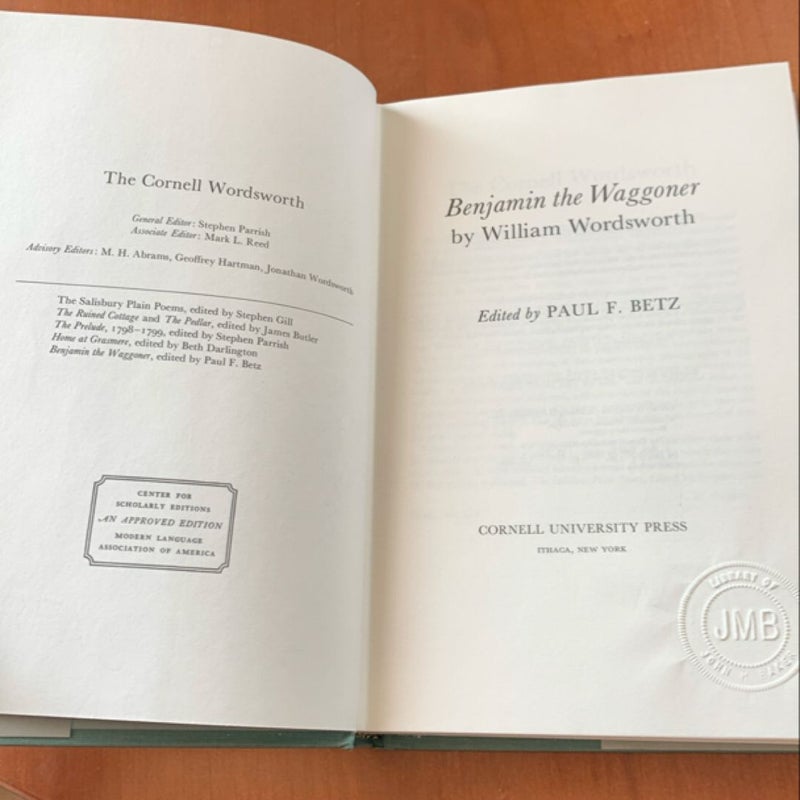 Benjamin the Waggoner by William Wordsworth, Hardcover | Pangobooks