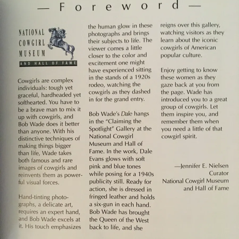 Bob Wade's Cowgirls by Bob Wade