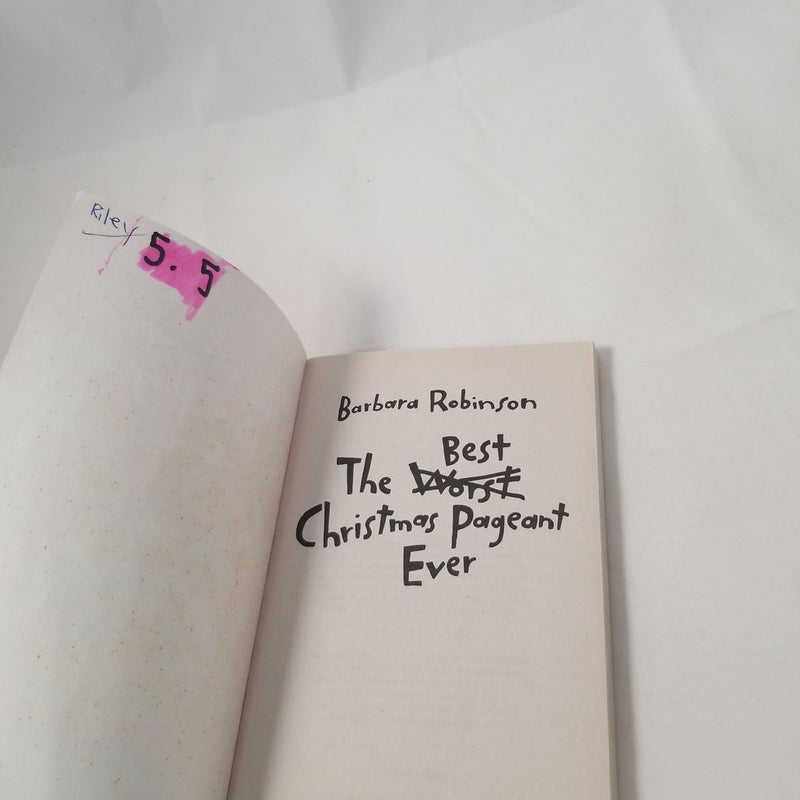 The Best Christmas Pageant Ever by Barbara Robinson, Paperback | Pangobooks