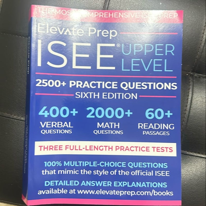 ISEE Upper Level by Lisa James, Elevate Prep