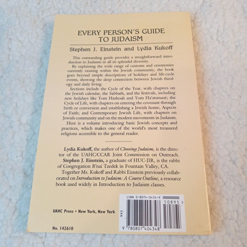 Every Person's Guide to Judaism by Stephen J. Einstein, Paperback ...