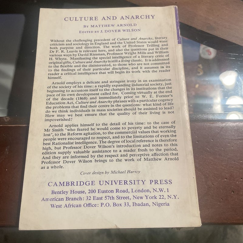 Culture and Anarchy by Matthew Arnold, Paperback | Pangobooks