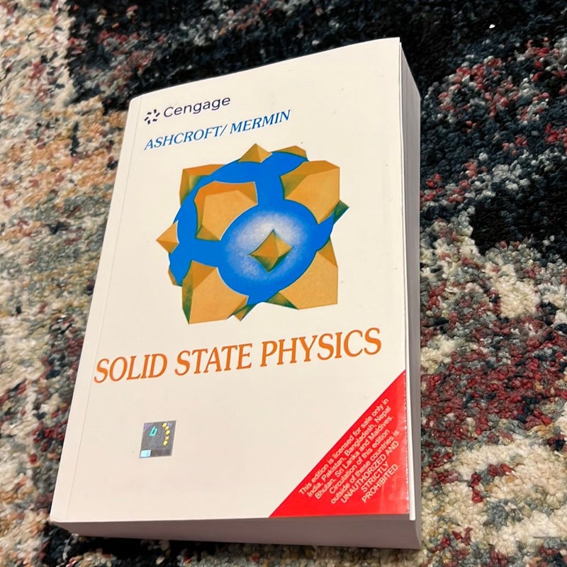 Solid State Physics by Neil W. Ashcroft, N. David Mermin