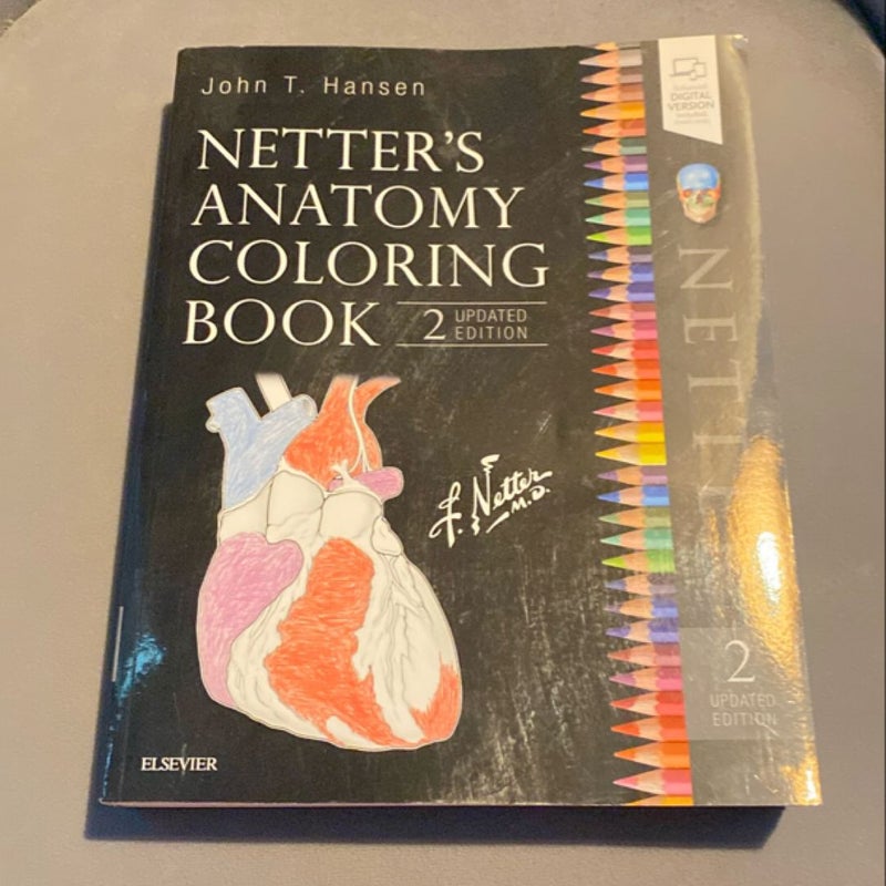 Netter's Anatomy Coloring Book Updated Edition by John T. Hansen