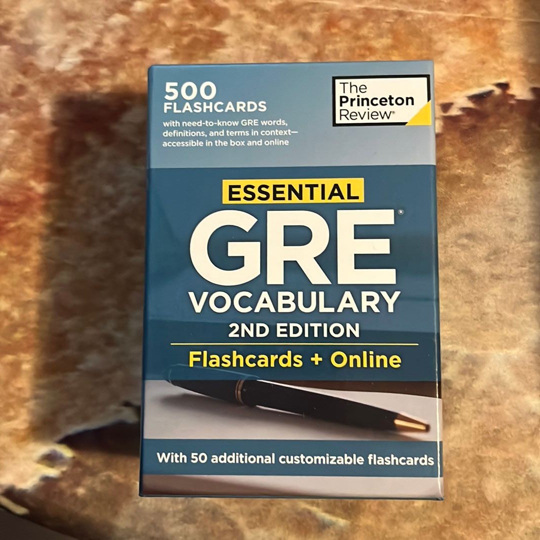 Essential GRE Vocabulary, 2nd Edition: Flashcards + Online by The ...