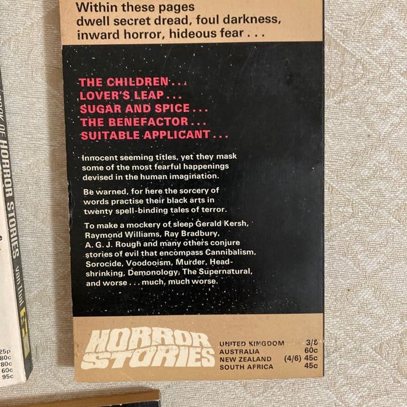 Very Rare Pan Book of Horror Stories Books 6, 8, 11 by Herbert Van Thal ...