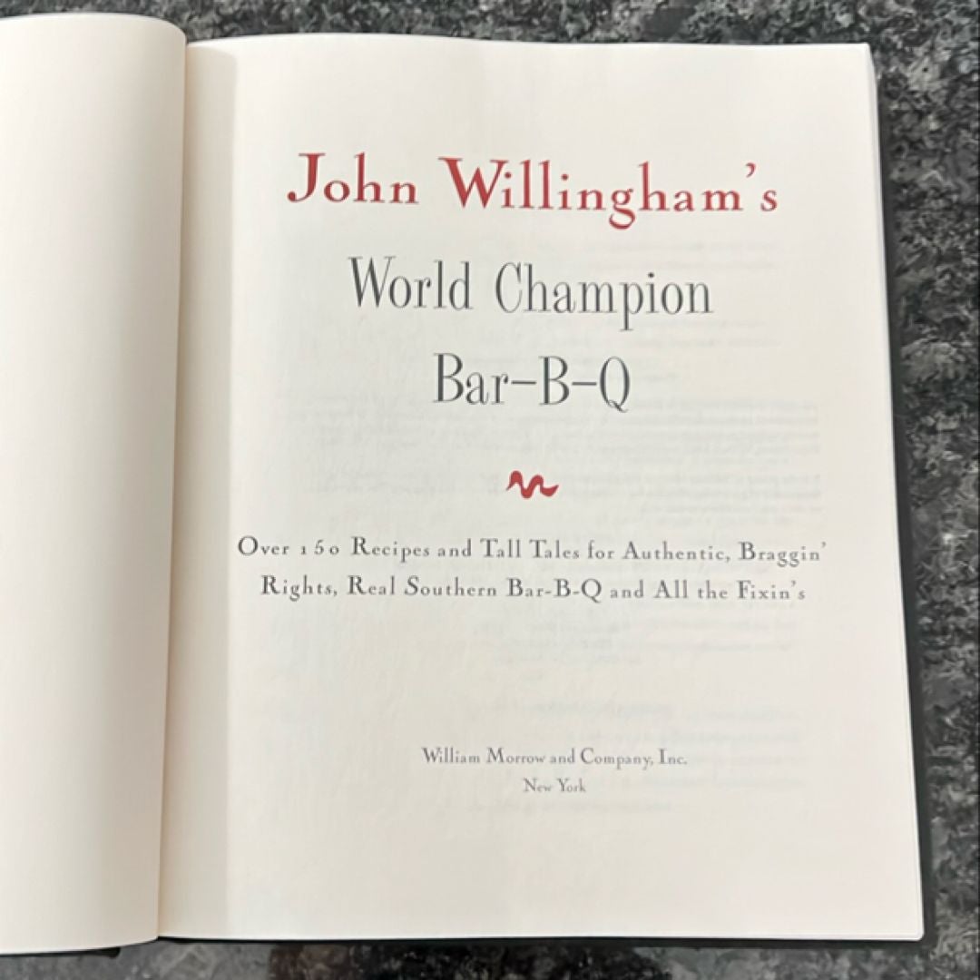 John Willingham's World Champion Bar-B-Q by John Willingham