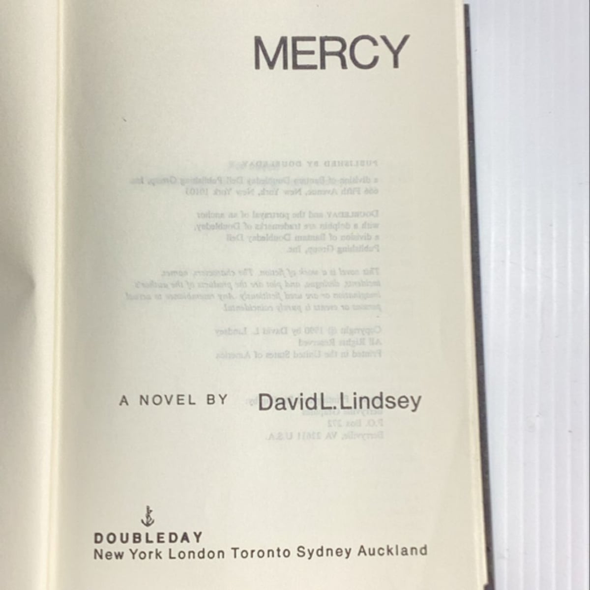 Mercy by David L. Lindsey, Hardcover | Pangobooks