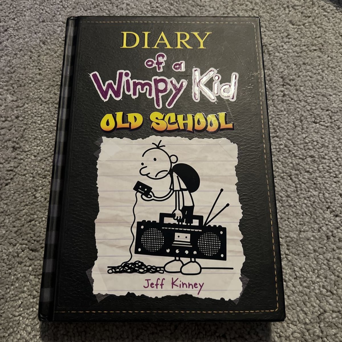 Signed Diary of a Wimpy Kid Old School by Jeff Kinney , Hardcover ...
