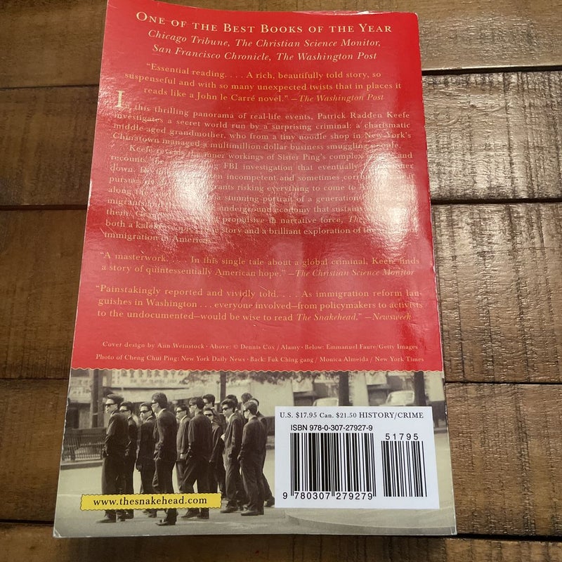 The Snakehead by Patrick Radden Keefe, Paperback | Pangobooks