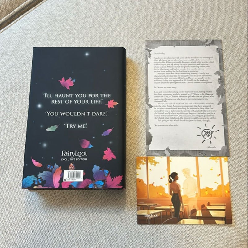 If I Have to be Haunted Fairyloot by Miranda Sun, Hardcover | Pangobooks