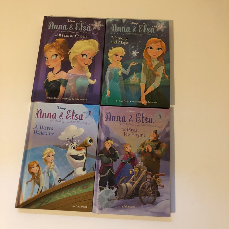 Anna and Elsa: Books 1-4 (Disney Frozen) by Erica David
