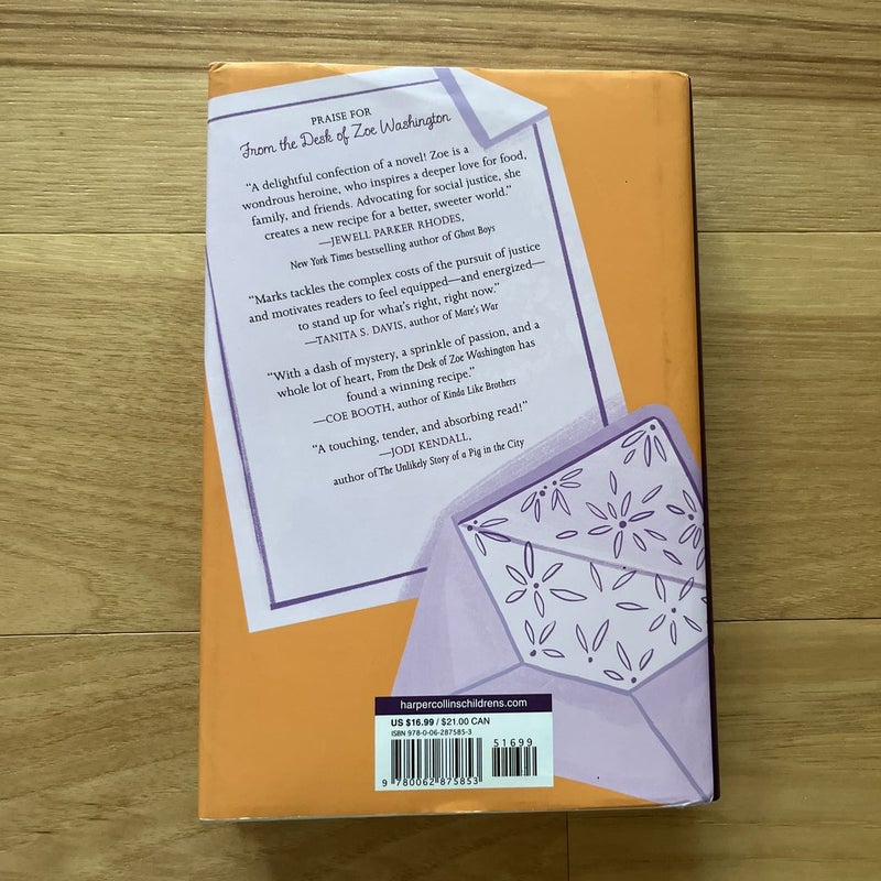 From the Desk of Zoe Washington by Janae Marks