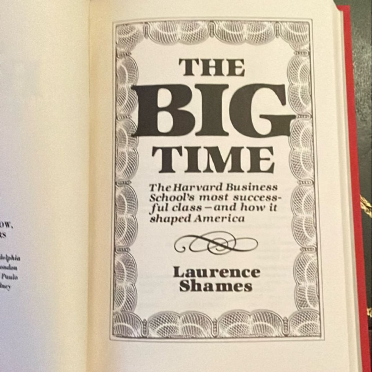 The Big Time by Laurence Shames