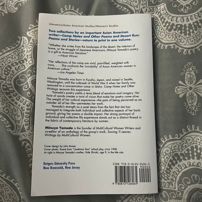 Camp Notes and Other Writings by Mitsuye Yamada