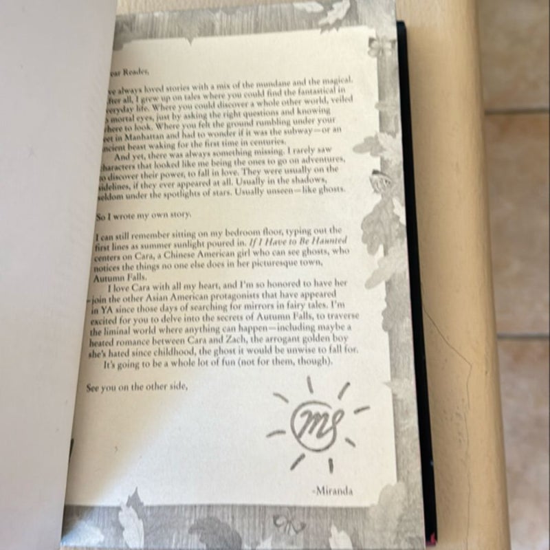 If I Have to Be Haunted / FairyLoot Exclusive Edition by Miranda Sun ...