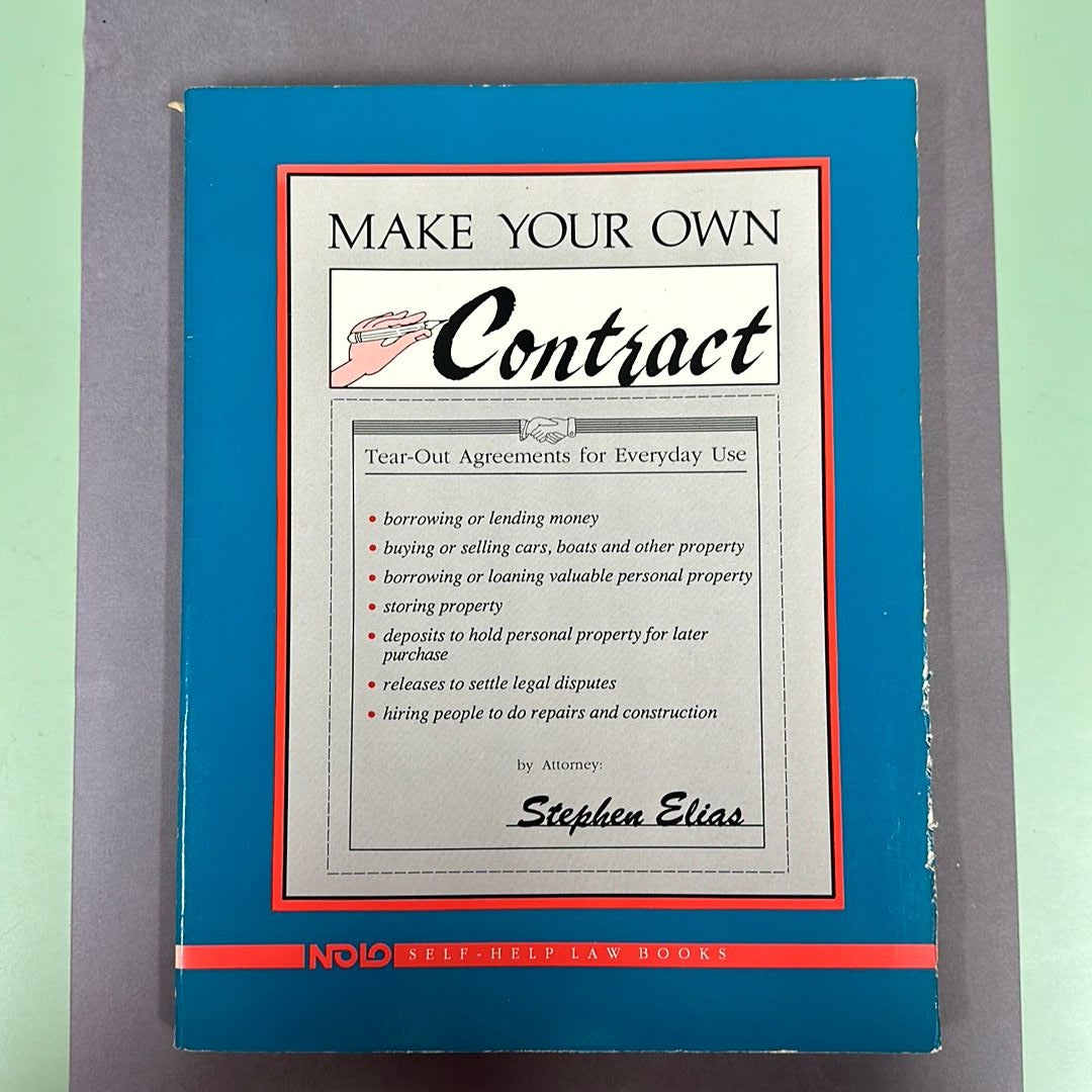Make Your Own Contract by Stephen Elias, Mary Randolph