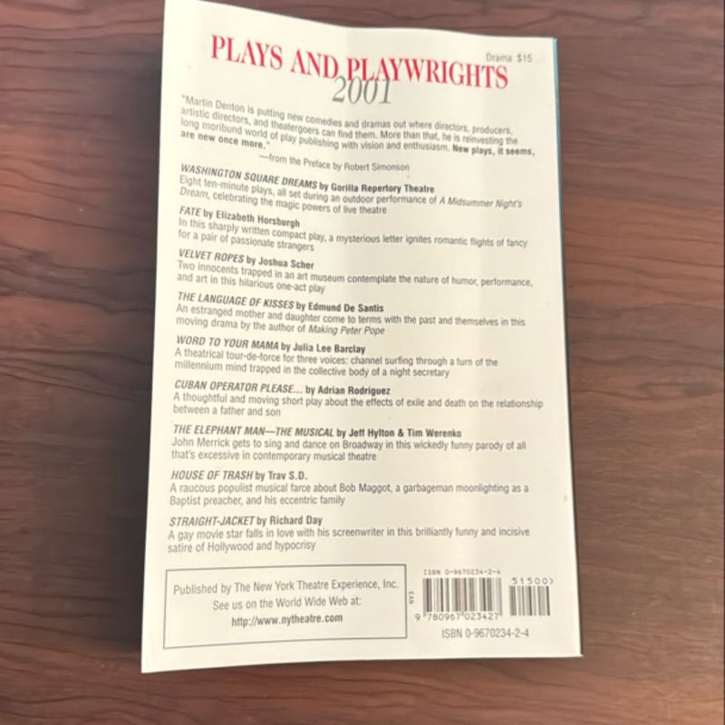 Plays and Playwrights 2001 by Tim Werenko, Travis Stewart, Richard Day ...