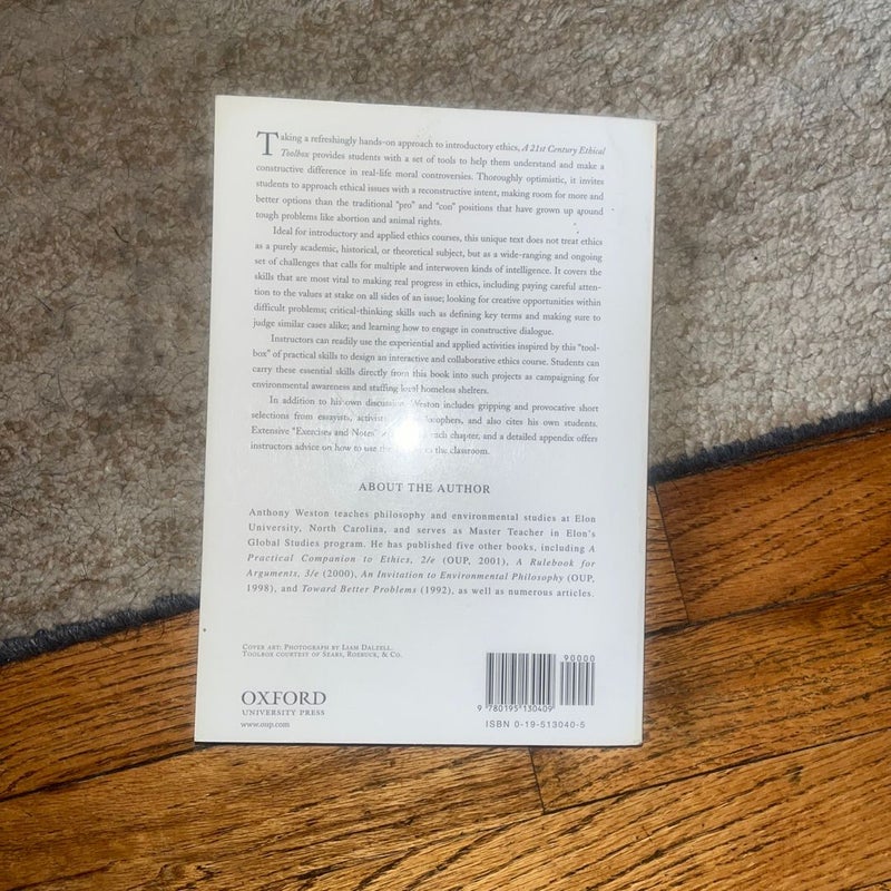 A 21st Century Ethical Toolbox by Anthony Weston