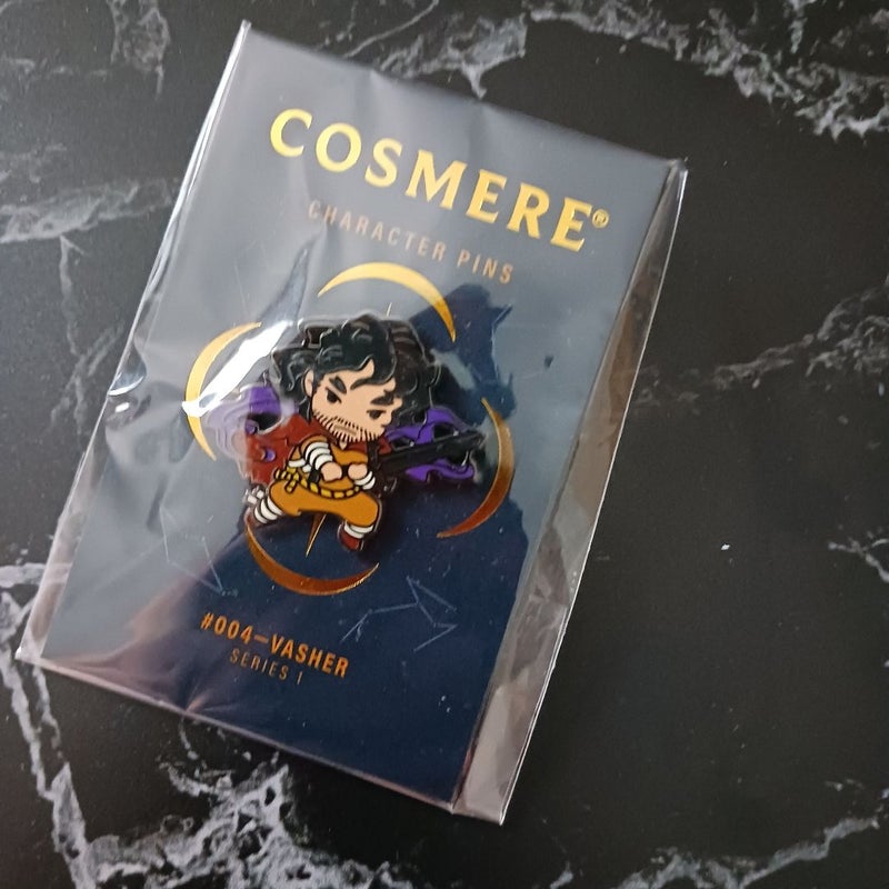 Vasher Pin - Cosmere Character #004 pin by Brandon Sanderson, Paperback ...