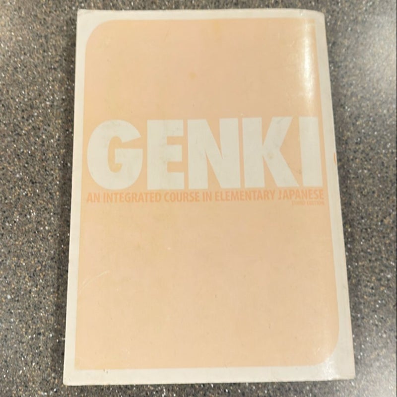 Genki: an Integrated Course in Elementary Japanese I Textbook [third ...