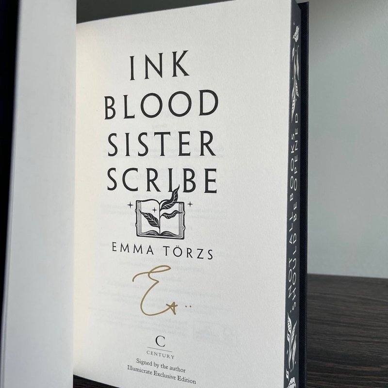 SIGNED - Ink Blood Sister Scribe Illumicrate Special Edition by Emma ...