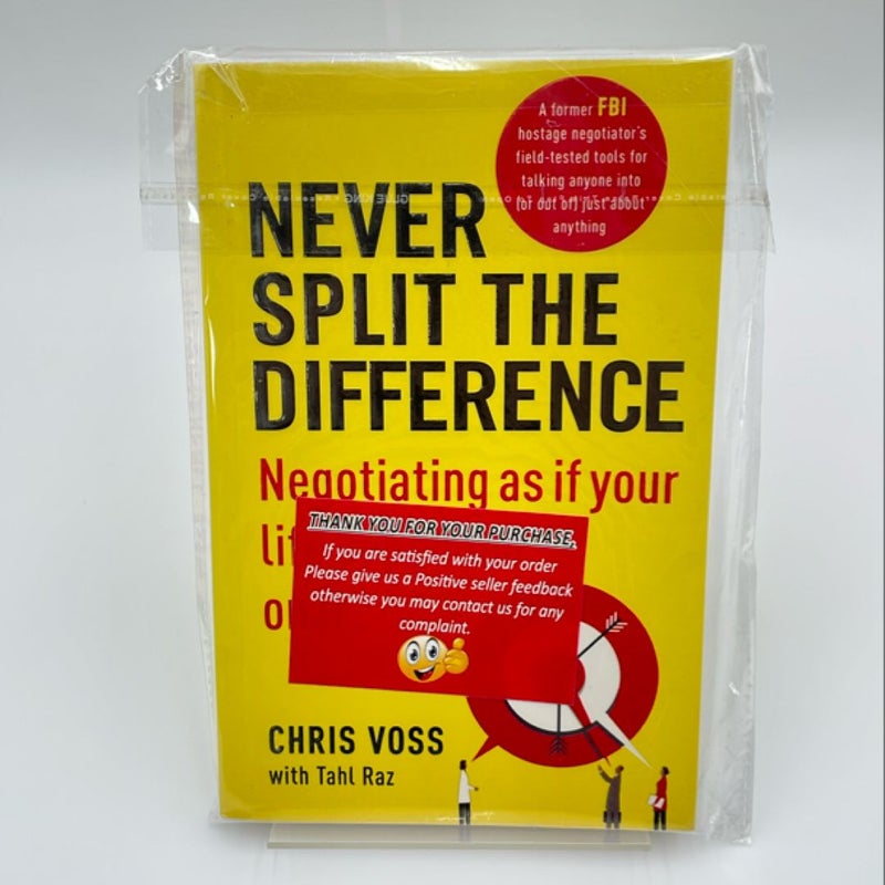 Never Split the Difference by Chris Voss, Tahl Raz
