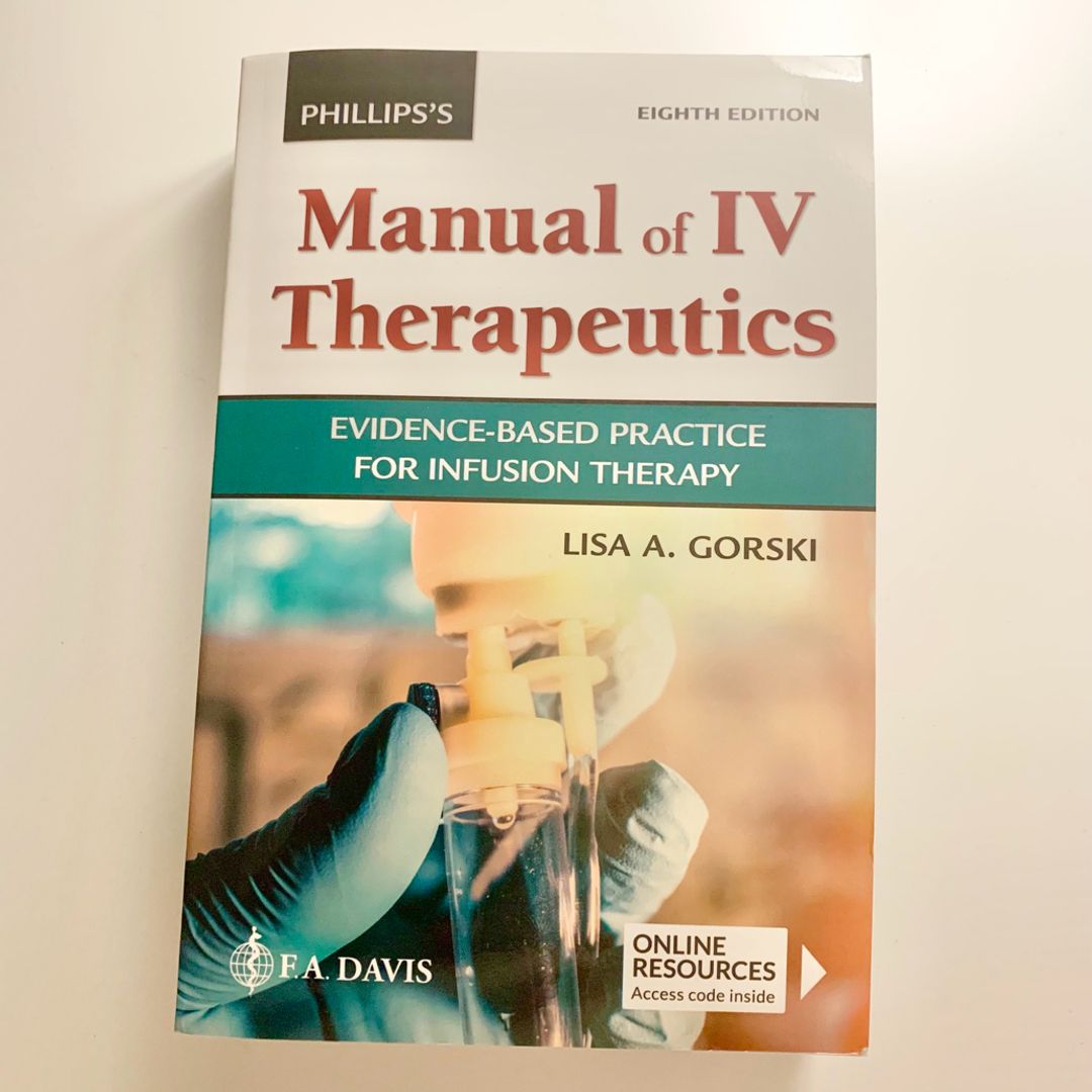 Manual of IV Therapeutics 8th Edition by Lisa A. Gorski, Paperback ...