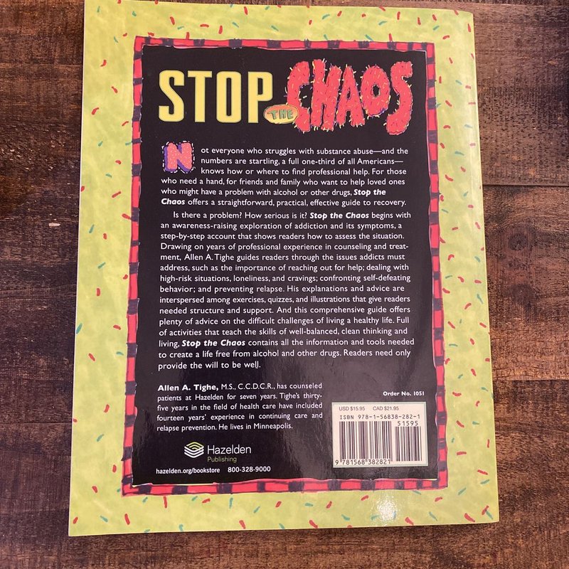 Stop The Chaos Workbook By Allen A Tighe Paperback Pangobooks