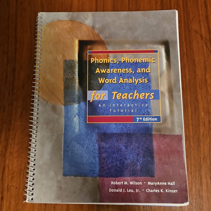 Phonics, Phonemic Awareness, and Word Analysis for Teachers by Robert M ...