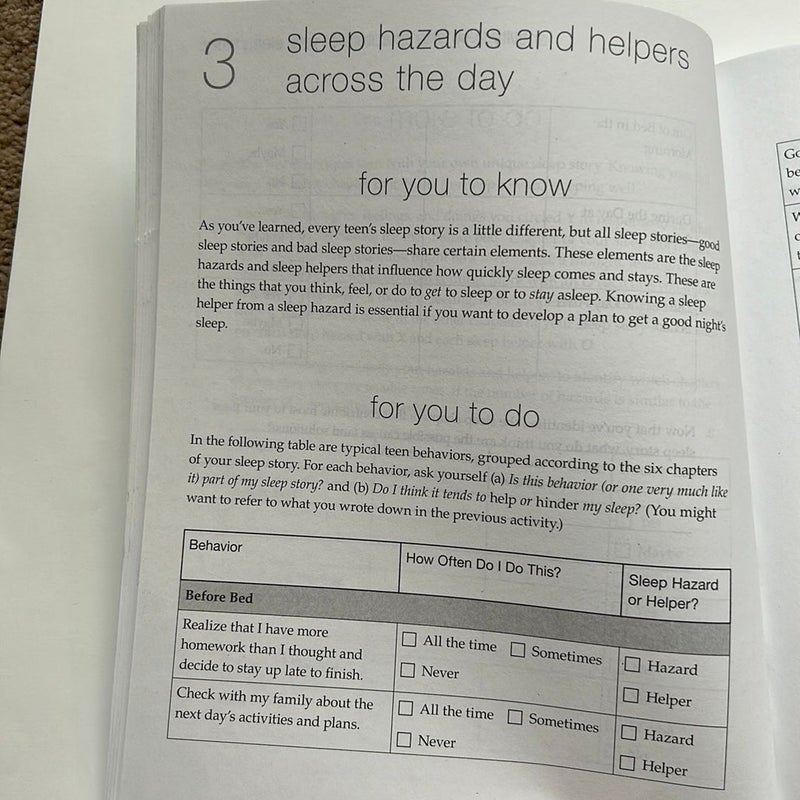 The Insomnia Workbook for Teens by Michael A. Tompkins, Paperback ...