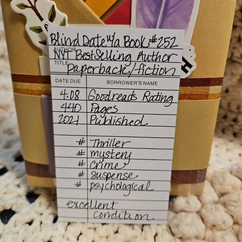 Blind Date with a Book #252 by NYT Bestselling Author , Paperback ...