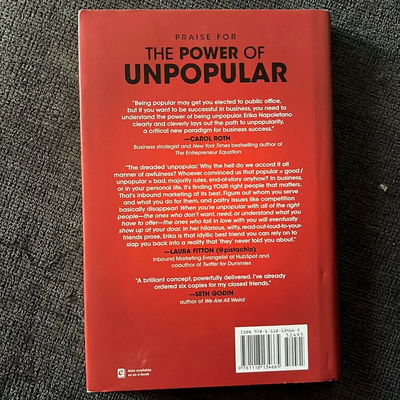 The Power of Unpopular by Erika Napoletano, Hardcover | Pangobooks