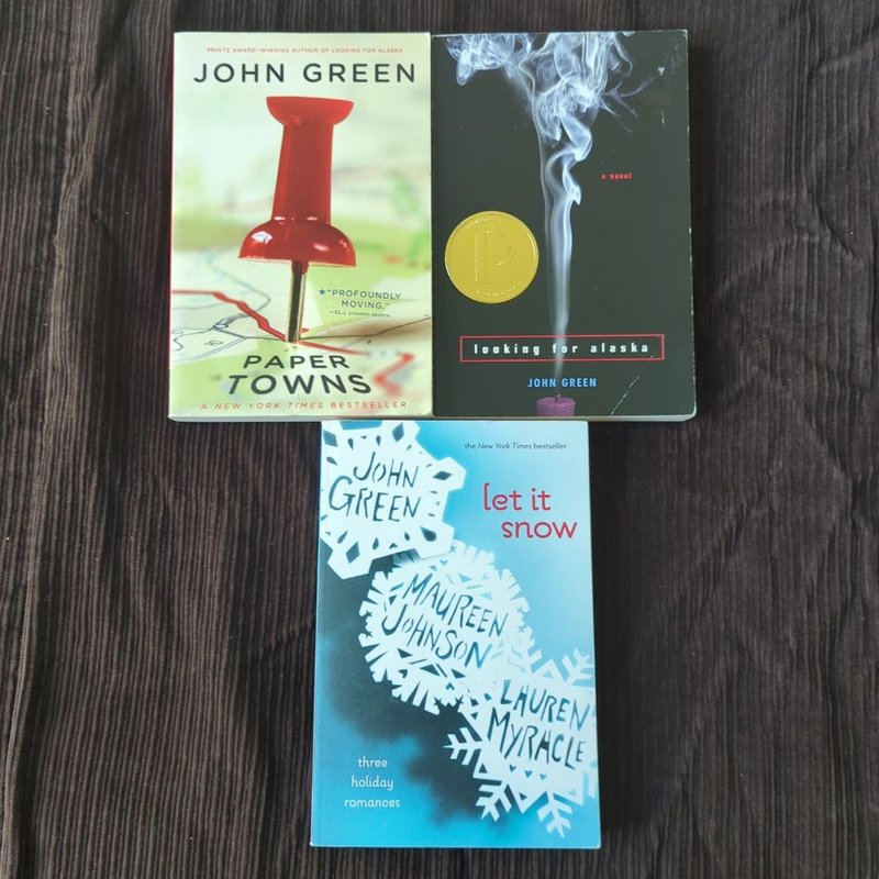 BUNDLE - Paper Towns, Let it Snow, Looking for Alaska by John Green ...