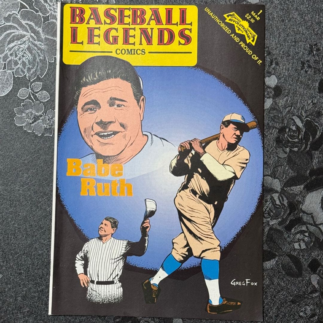 Baseball Legends Comics # 1 March 1992 Babe Ruth Revolutionary Comics ...