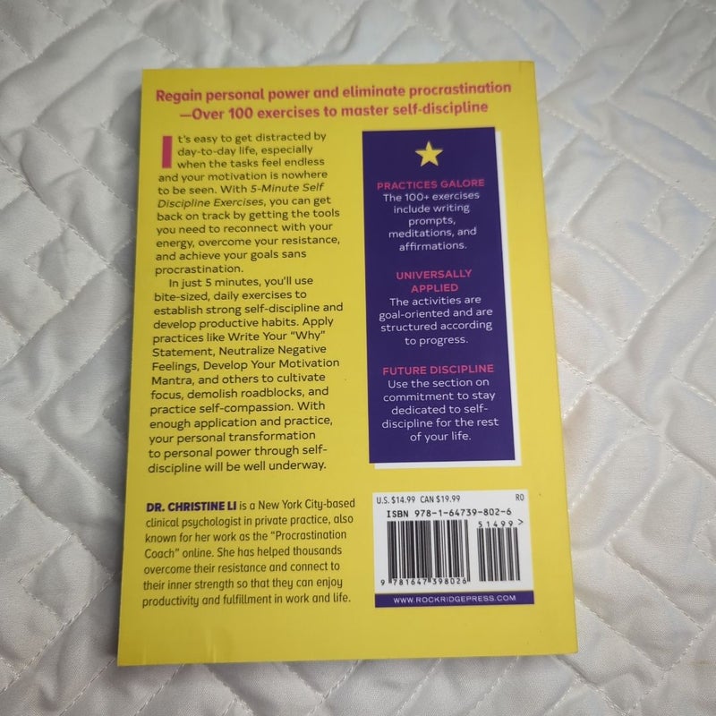 5-Minute Self-Discipline Exercises by Christine Li