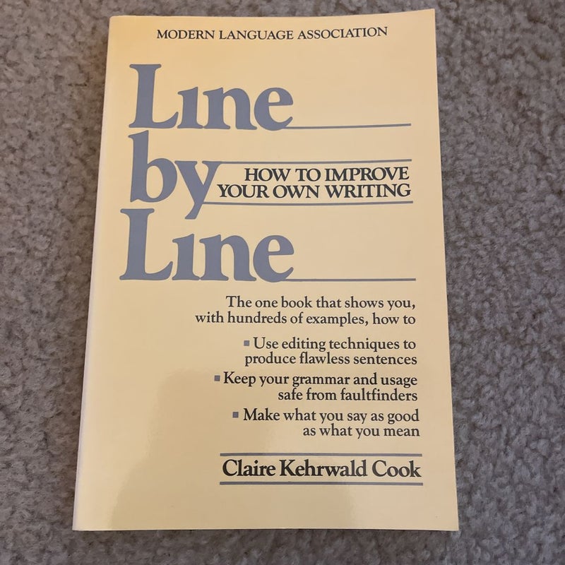 Line by Line by Claire Kehrwald Cook, Paperback | Pangobooks
