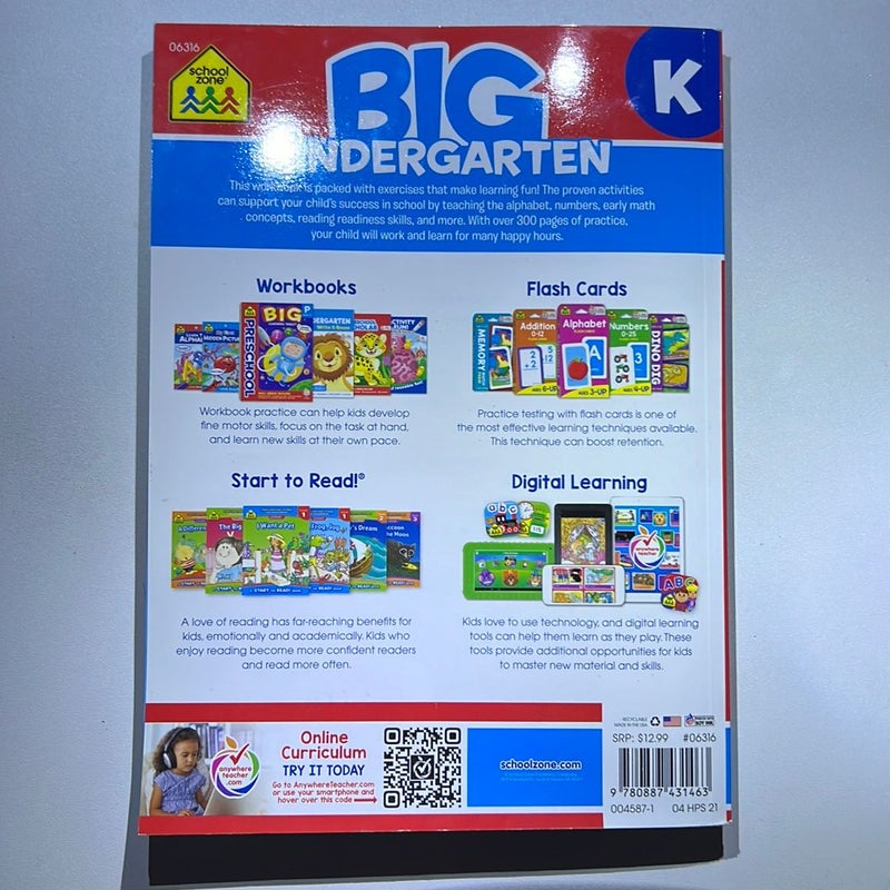 Big Kindergarten by School Zone Publishing Company Staff, Paperback ...