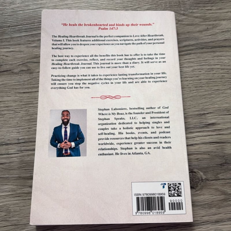 Healing Heartbreak Journal by Stephan Labossiere, Stephan Speaks