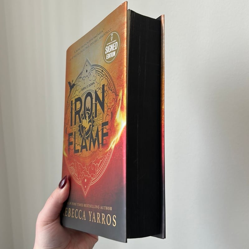 Iron Flame (first edition, sprayed edges, SIGNED) by Rebecca Yarros ...
