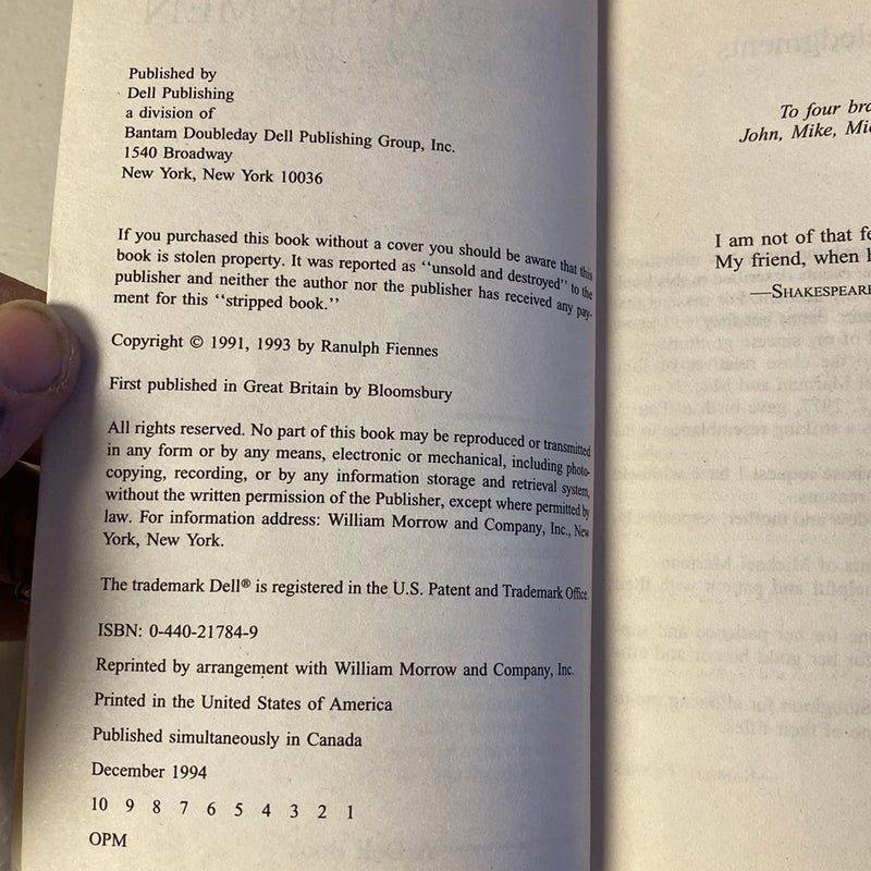 The Feather Men by Ranulph Fiennes, Paperback | Pangobooks