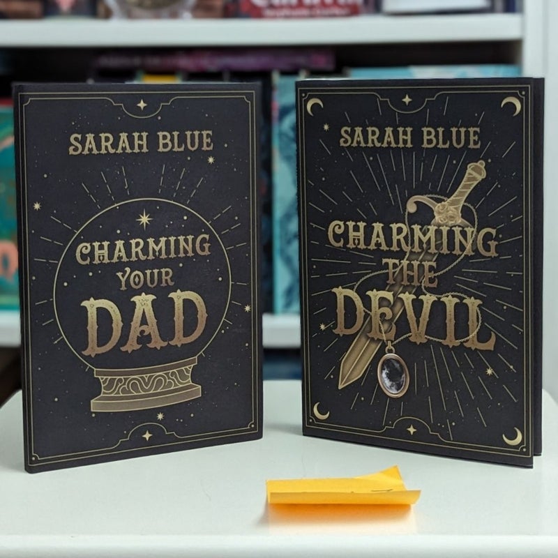SIGNED Charming Your Dad & Charming the Devil by Sarah Blue, Hardcover ...