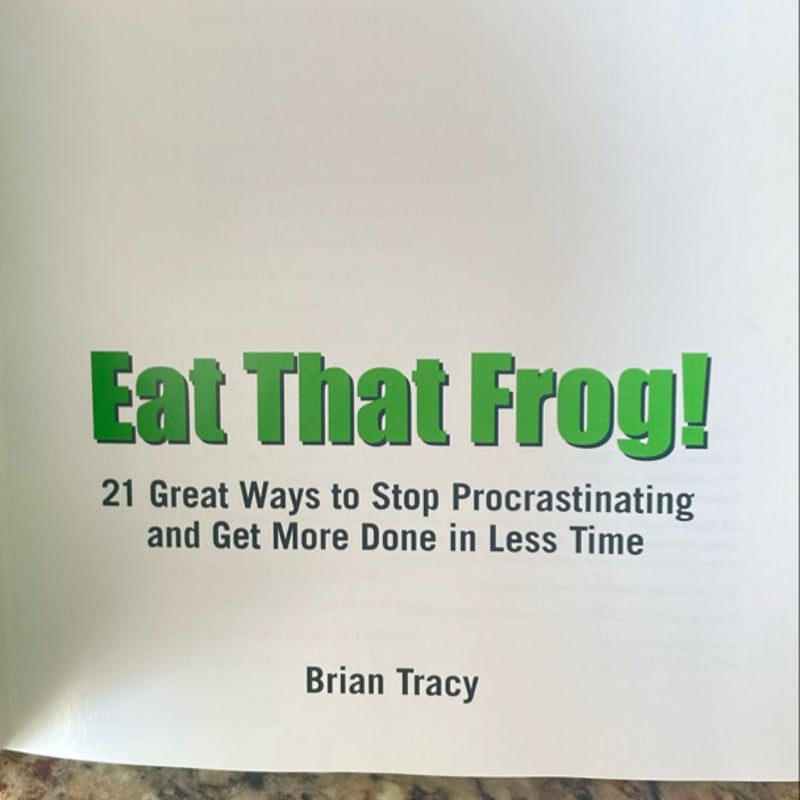 Eat That Frog by Brian Tracy , Hardcover | Pangobooks