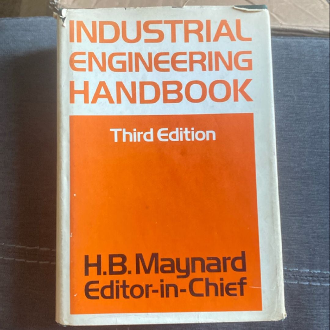 Industrial Engineering Handbook by H.B Maynard , Hardcover | Pangobooks