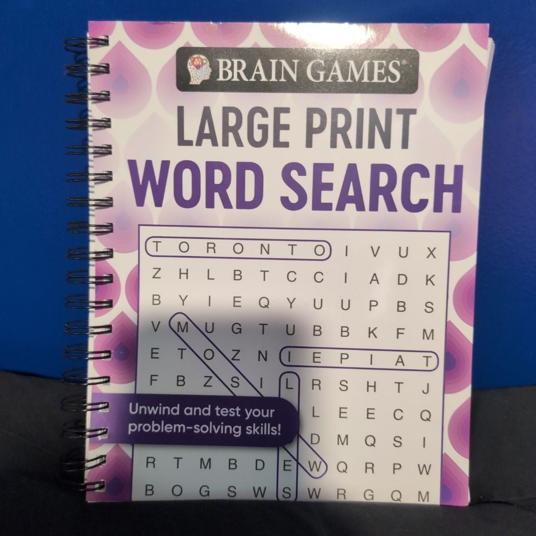 Brain Games - Large Print Word Search (Swirls) by Brain Games