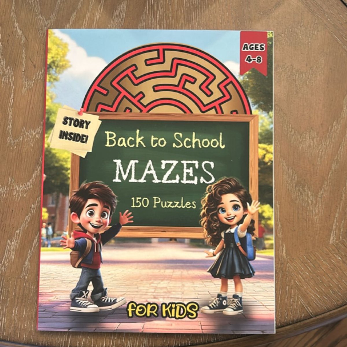 Back to School Maze Book: Fun and Learning for Kids Ages 4-8 by ...