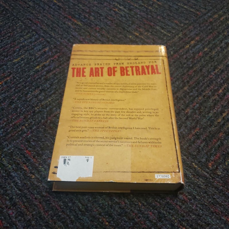 The Art of Betrayal by Gordon Corera, Hardcover | Pangobooks