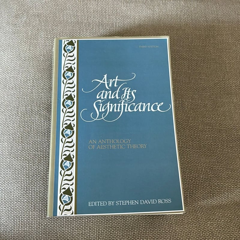 Art and Its Significance by Stephen David Ross, Paperback | Pangobooks