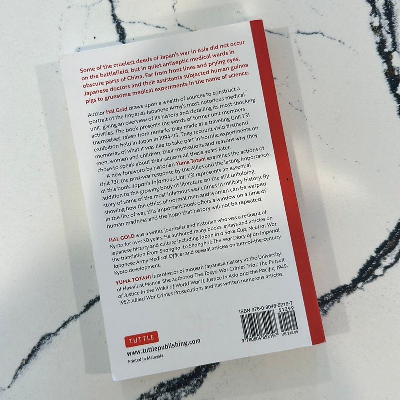 Japan's Infamous Unit 731 by Hal Gold, Paperback | Pangobooks